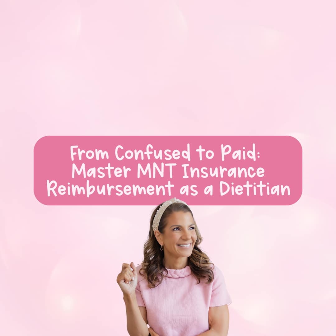 Master MNT Insurance Reimbursement for Dietitian